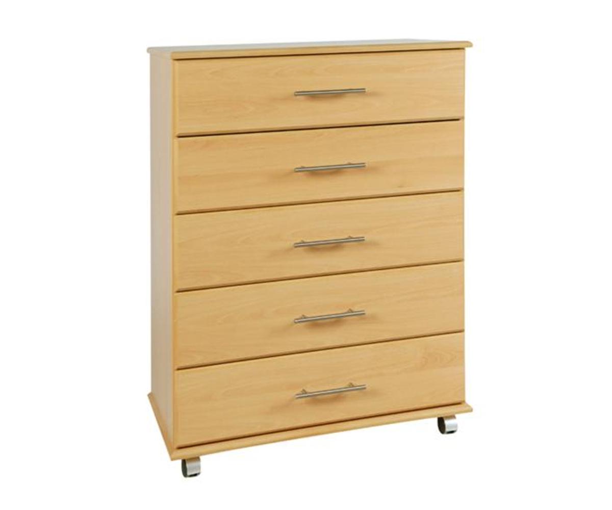 Essence Beech 5 Drawer Chest - Instant Home